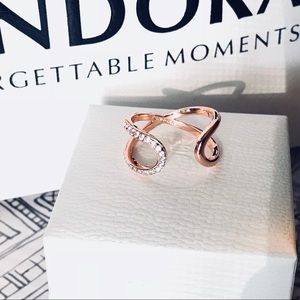 Pandora | Jewelry | Authentic Pandora Wrapped Open Infinity Ring Nwt ...